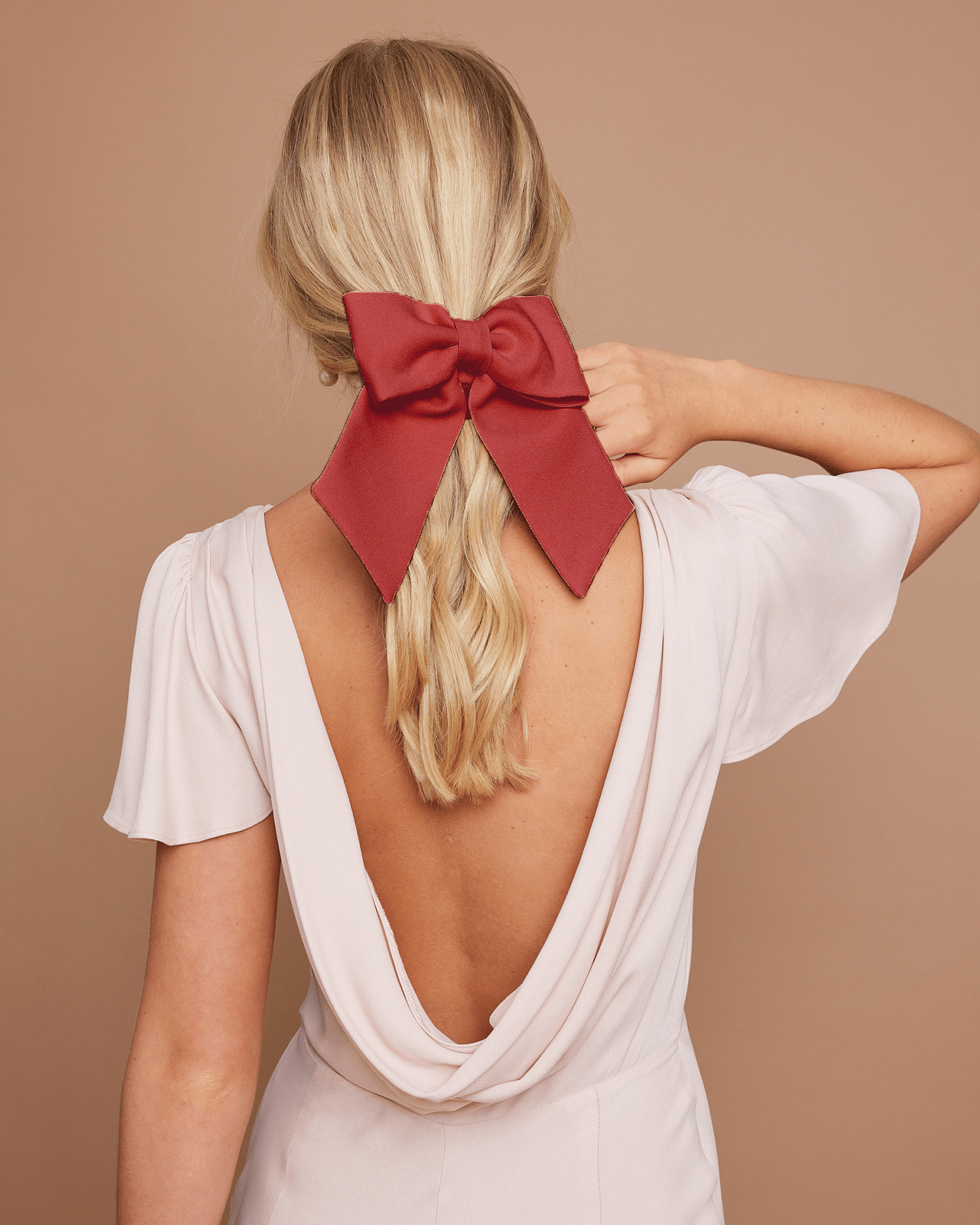 Our Satin Rust Bow - Maids to Measure